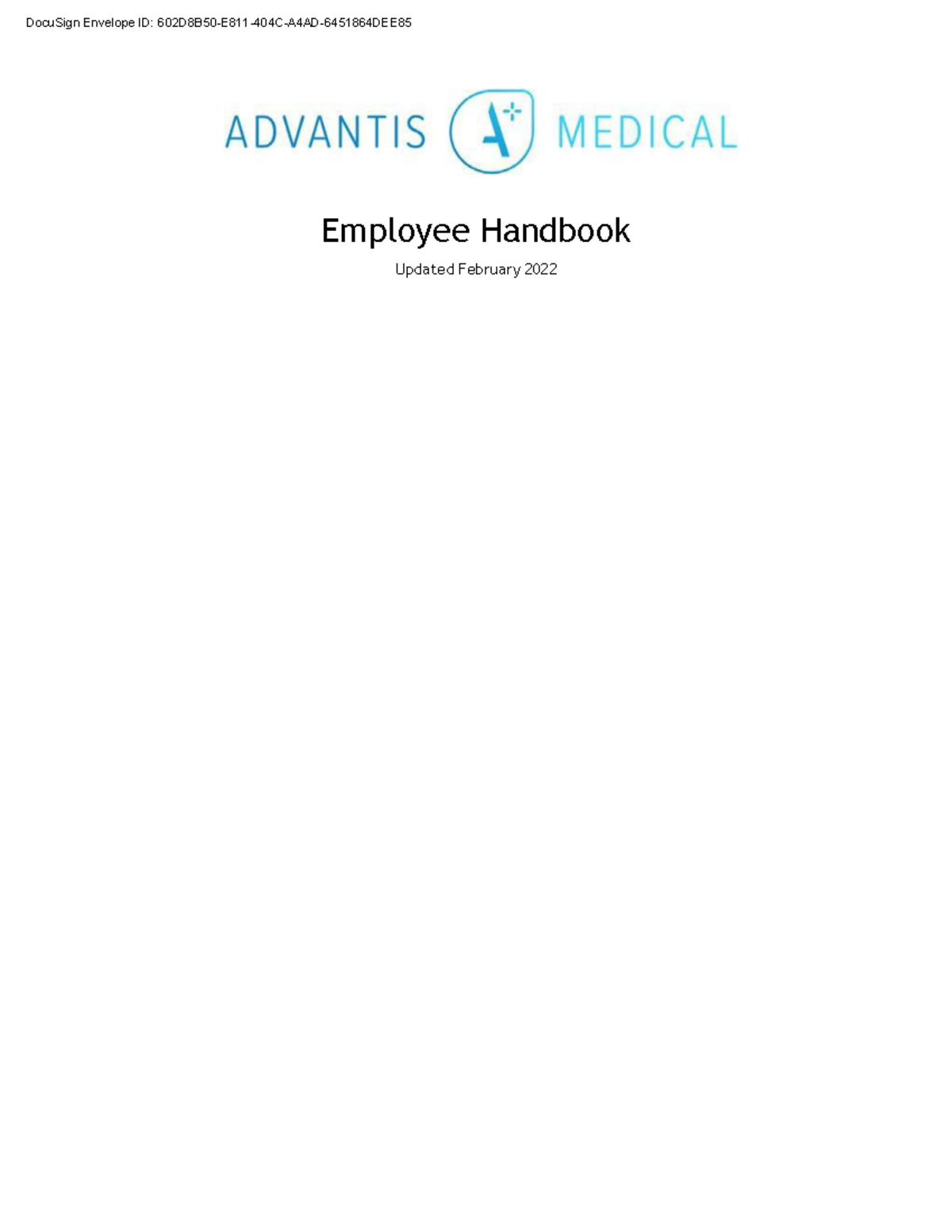 2022 AMED Nursing Handbook - Employee Handbook Updated February 2022 ...