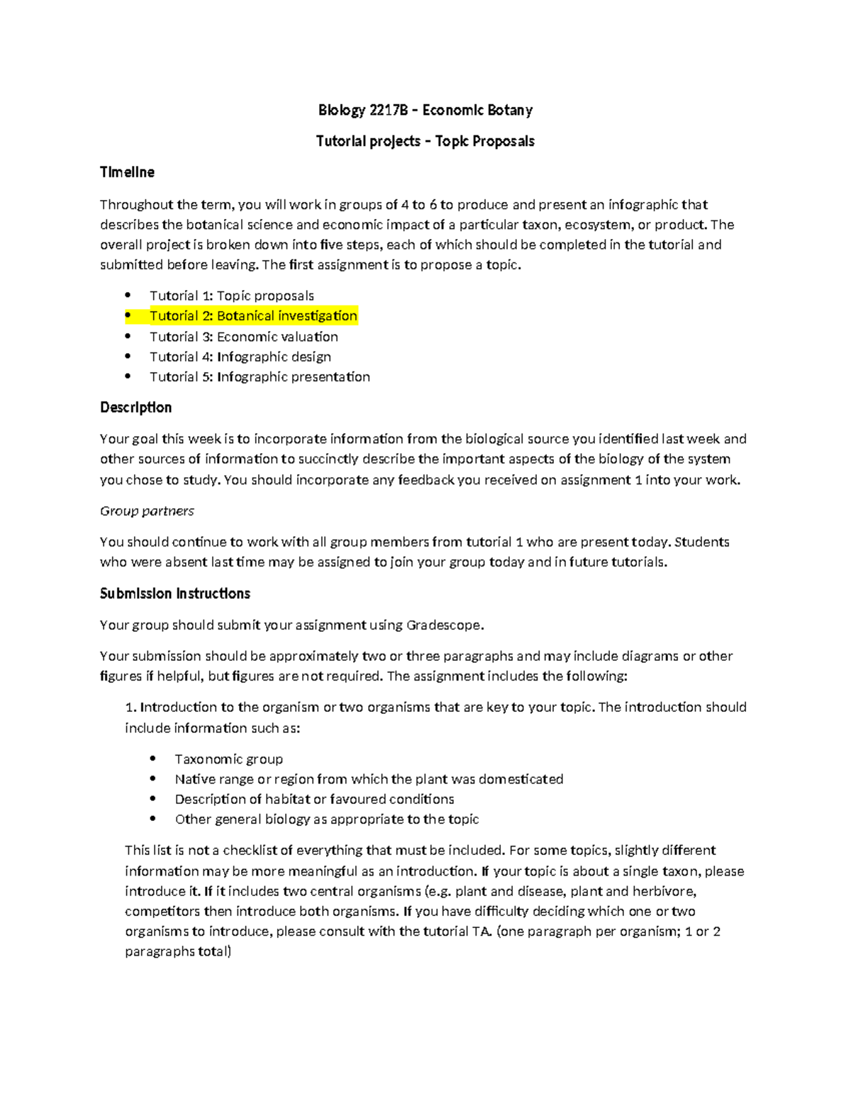 Tutorial+2+assignment - Biology 2217B – Economic Botany Tutorial ...