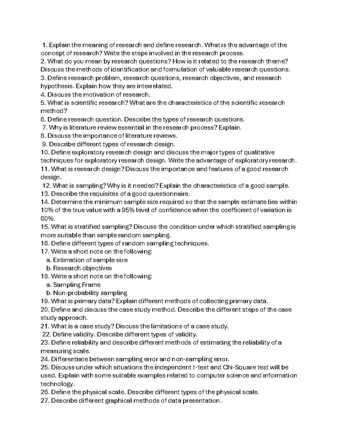 Rm - its about research methodology - Explain the meaning of research ...