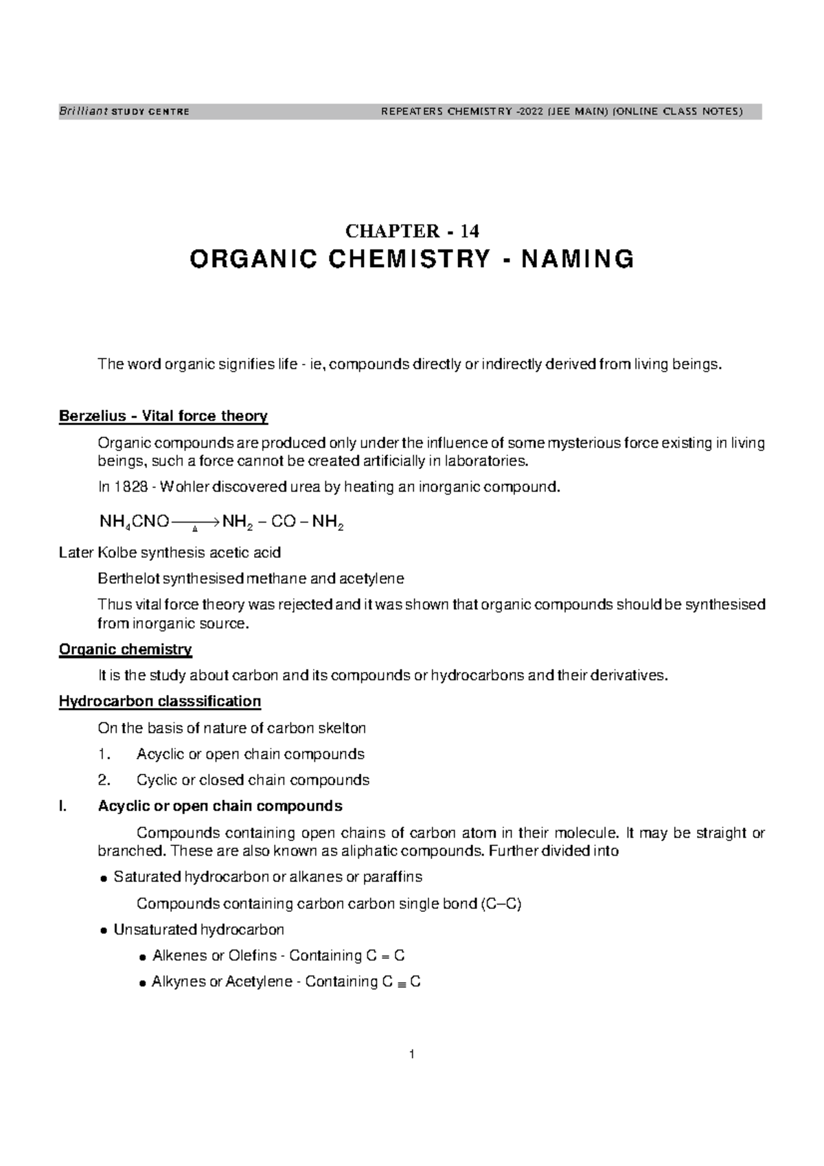Plus two science- chemistry-organic chemistry - CHAPTER - 14 ORGANIC ...