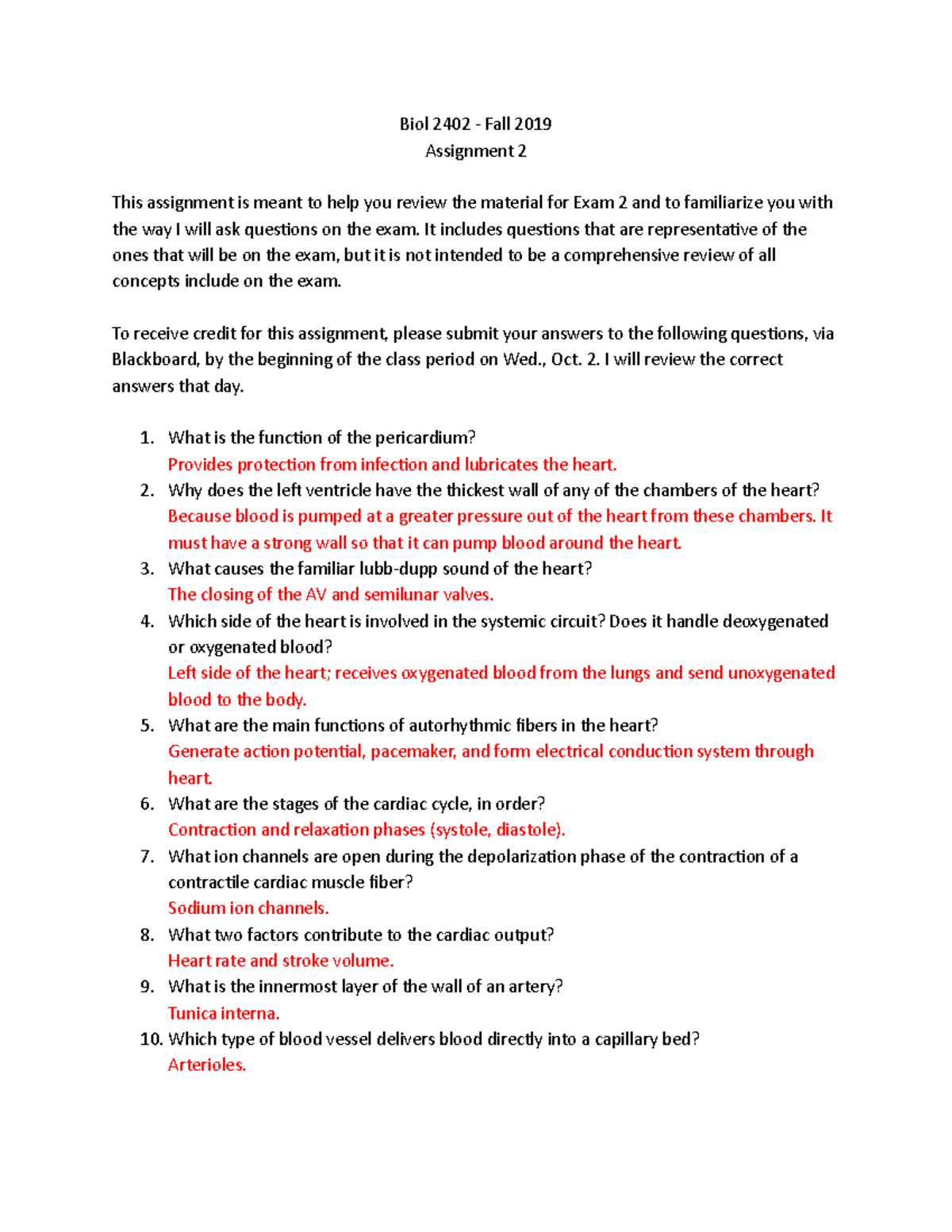 Biol 2402 homework assignment 2, fall 2019 - Biol 2402 - Fall 2019 ...