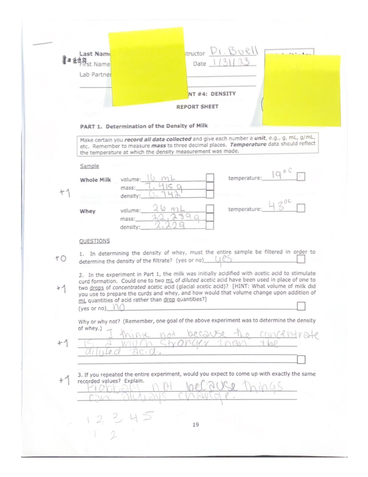 Chem 161-Experiment #4:Density - CHEM 161 - Studocu