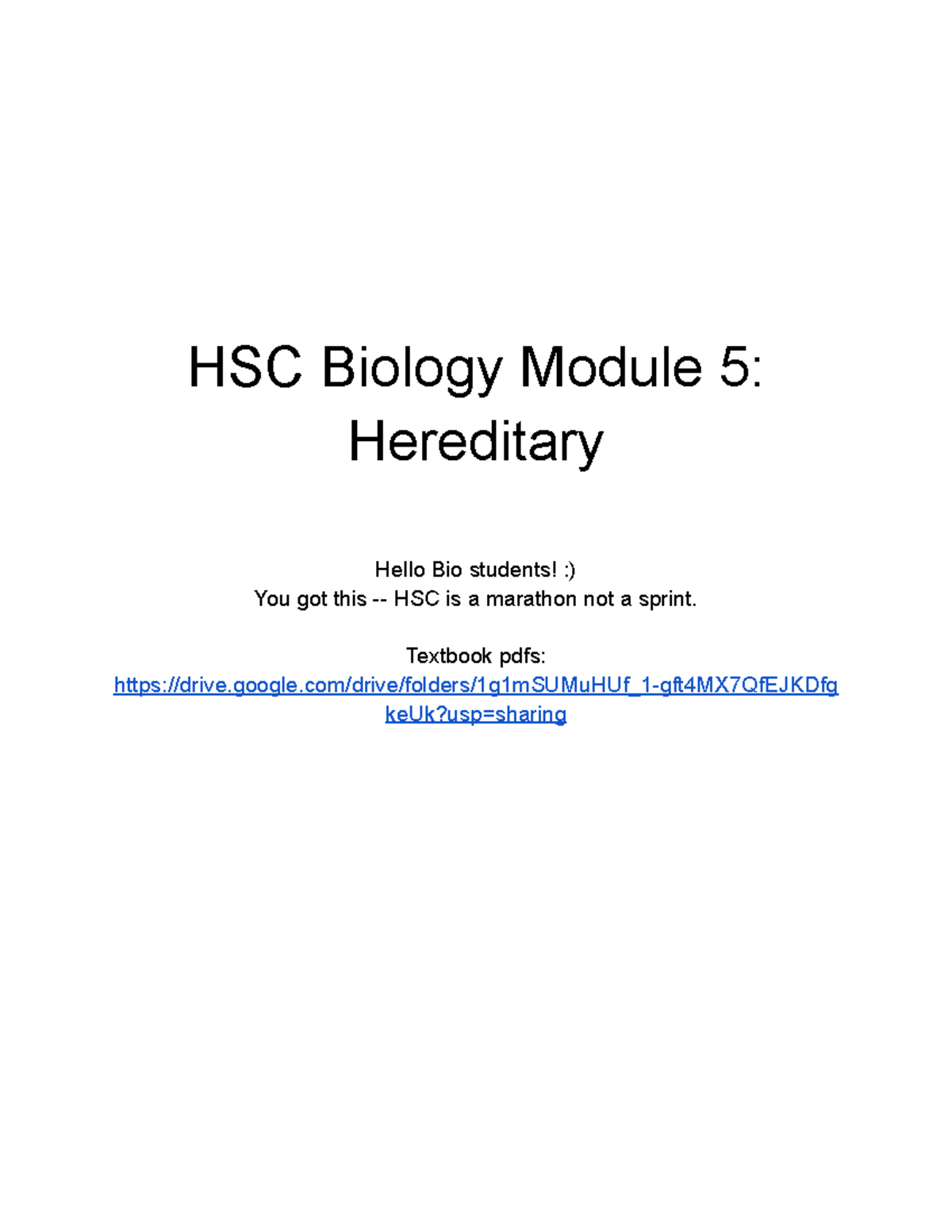 Hsc biology notes module 5 hereditary 6544c742c0886 - HSC Biology ...