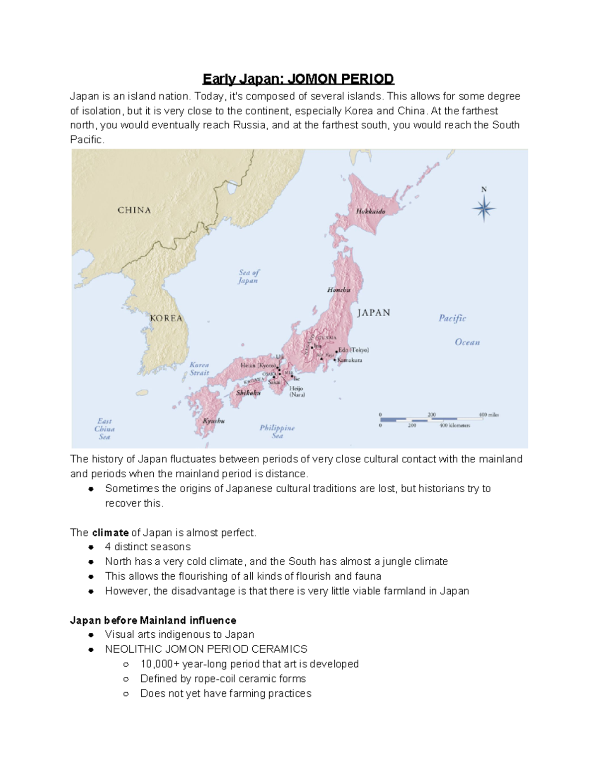 Early Japan- Jomon Period - Early Japan: JOMON PERIOD Japan is an ...