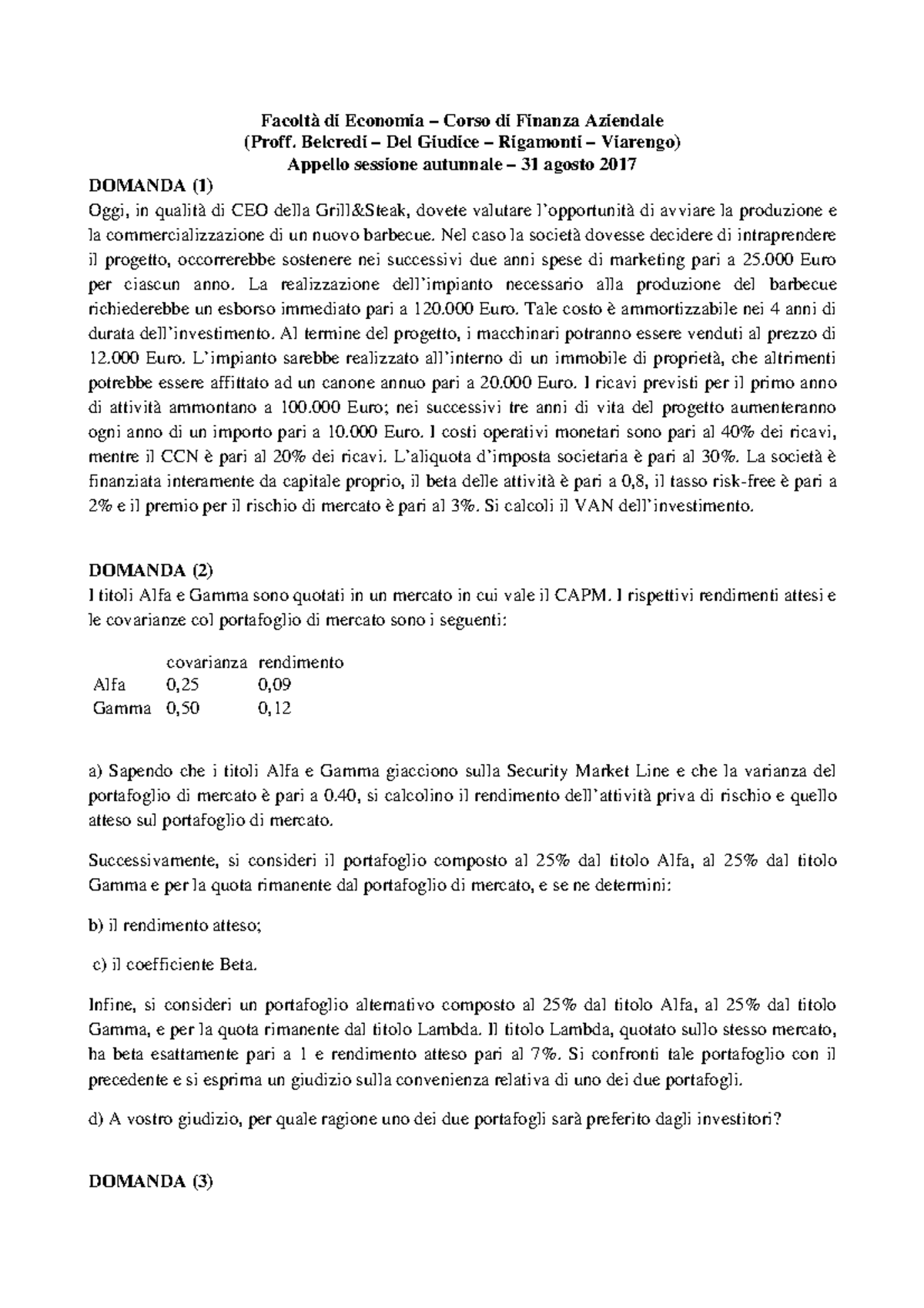 Microsoft Word - Temi d'esame giu-set 2017 - Facoltà di Economia ...