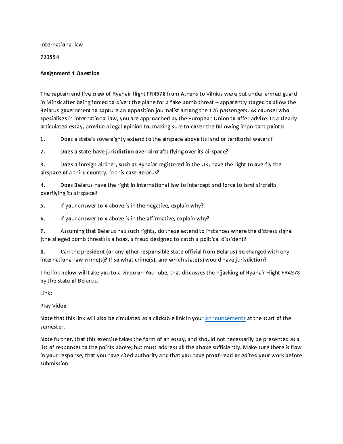 International law - Very useful document - International law 723554 ...