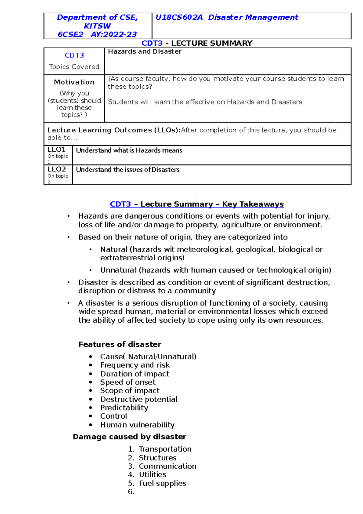 DM-CDT-3 - G xvbb - Department of CSE, KITSW 6CSE2 AY:2022- U18CS602A ...