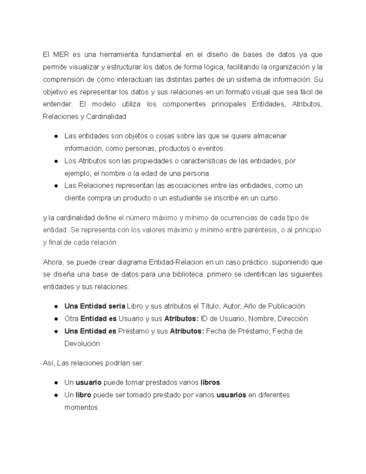 MER - que es un modelo entidad relacion - El MER es una herramienta ...