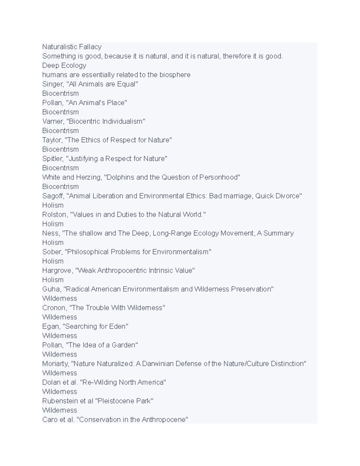 Phil 1050 notes pt 2 - Naturalistic Fallacy Something is good, because ...