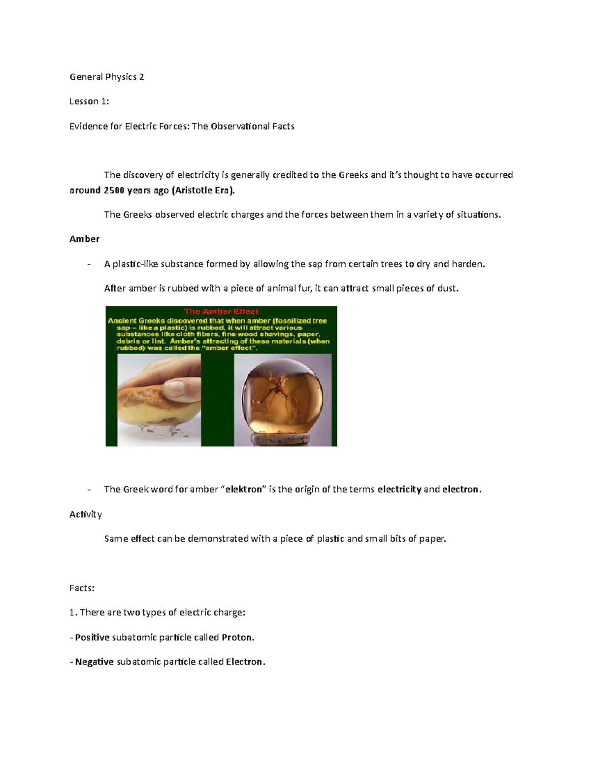 General-Physics-2 - gen physics - General Physics 2 Lesson 1: Evidence ...