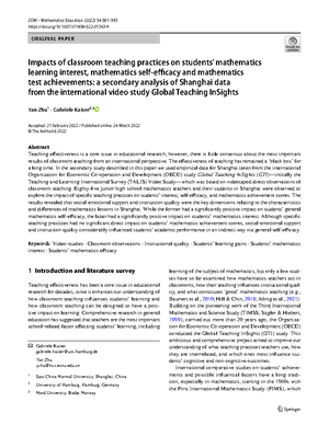 EJ1180619 - Students scores in general mathematics - Journal of ...