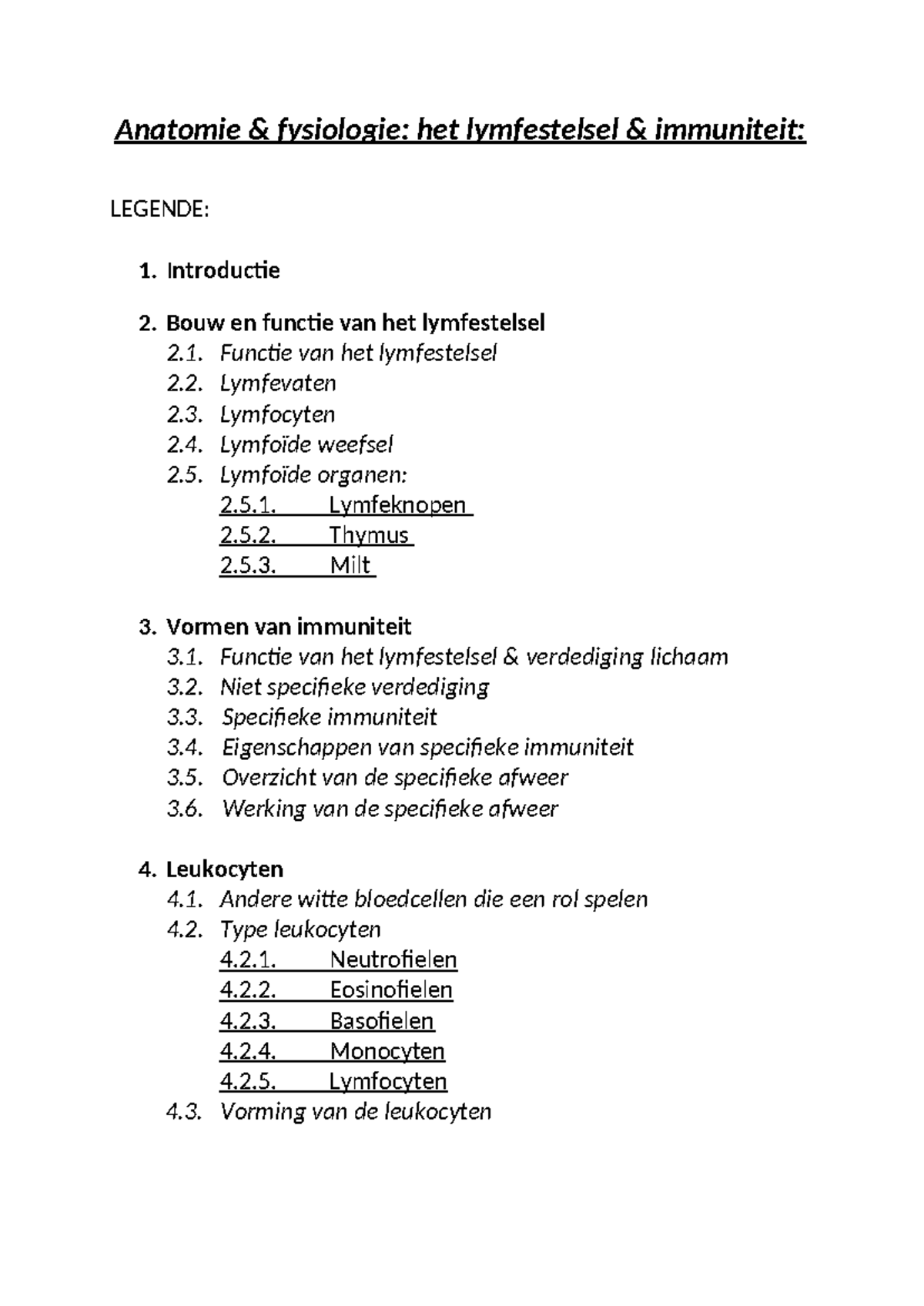 Lymfestelsel + immuniteit - Anatomie & fysiologie: het lymfestelsel ...