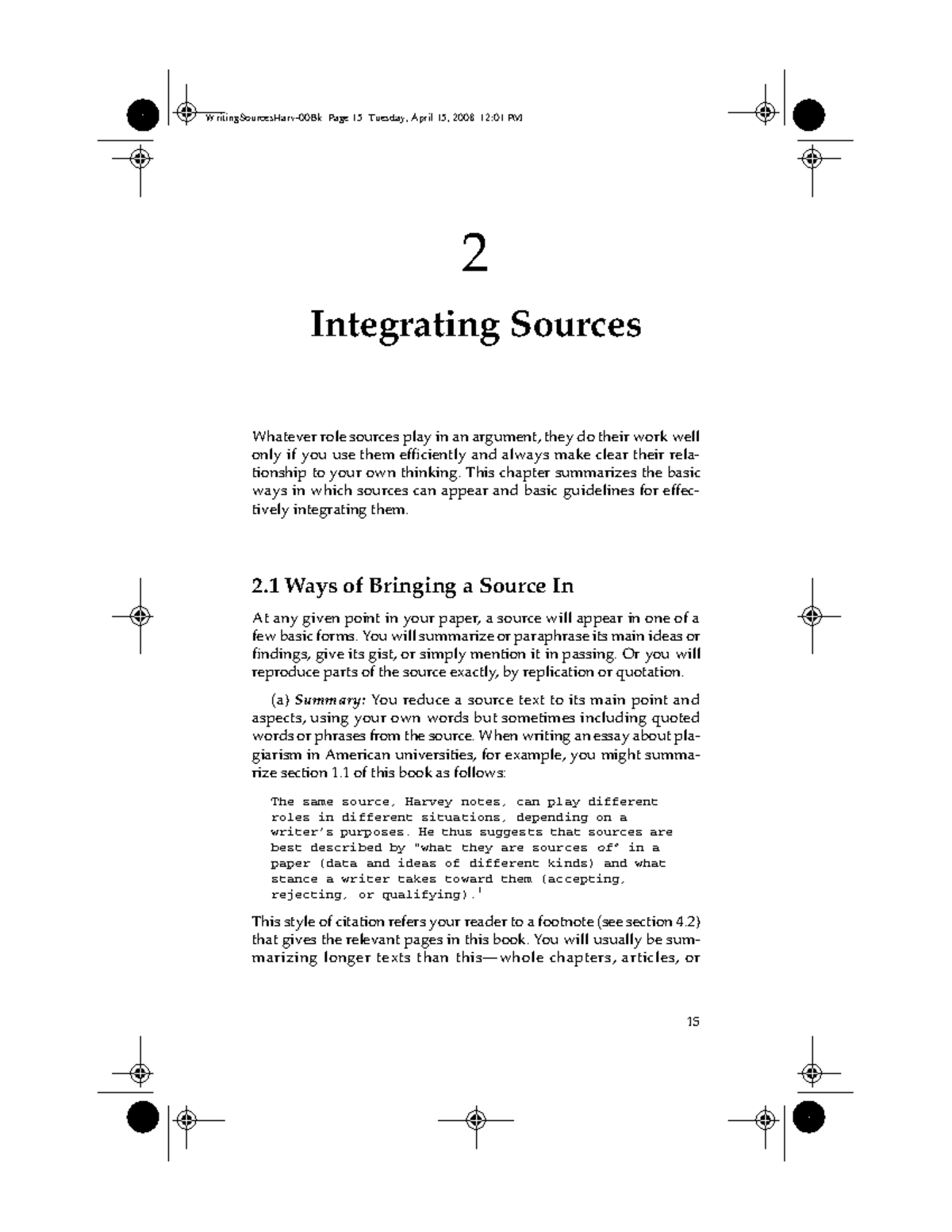 Writing with sources 14-44 - 15 2 Integrating Sources Whatever role ...