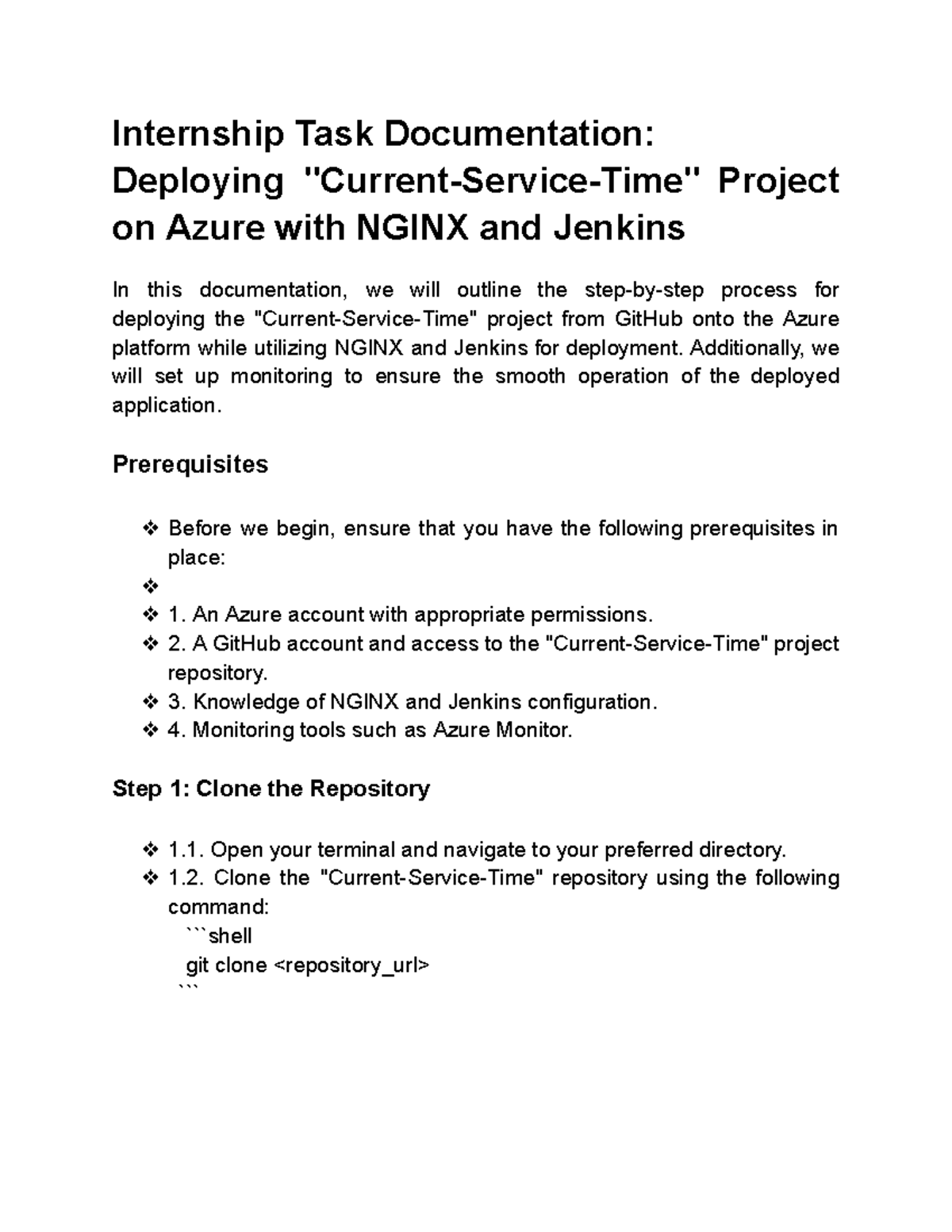Dev Ops Intern Assignment Submission - Internship Task Documentation ...