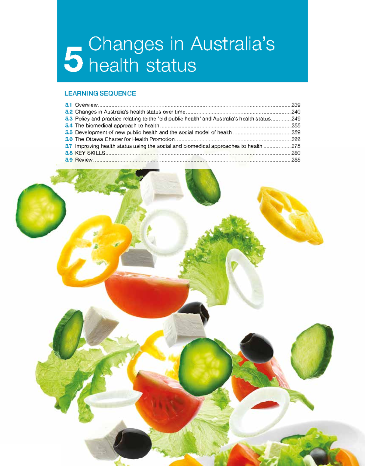 HHD - HHD Year 12 textbook chapter 5 - LEARNING SEQUENCE Changes in ...
