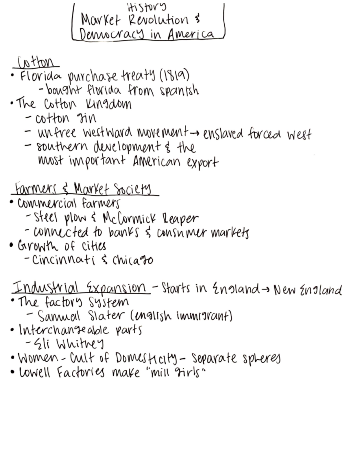 Market Revolution and Democracy - History Market Revolution $ Democracy ...