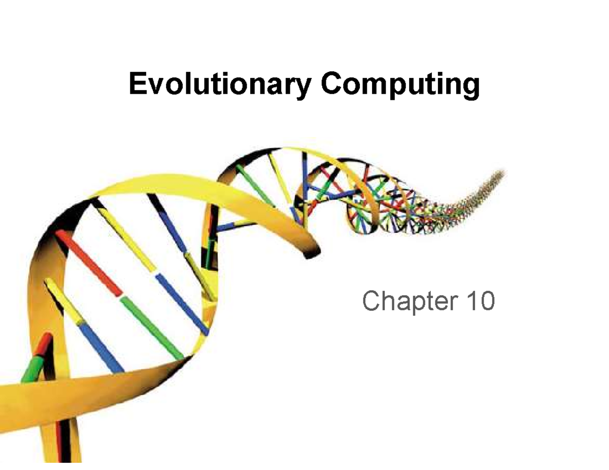 Slide 9 - These notes are for better learning - Evolutionary Computing ...