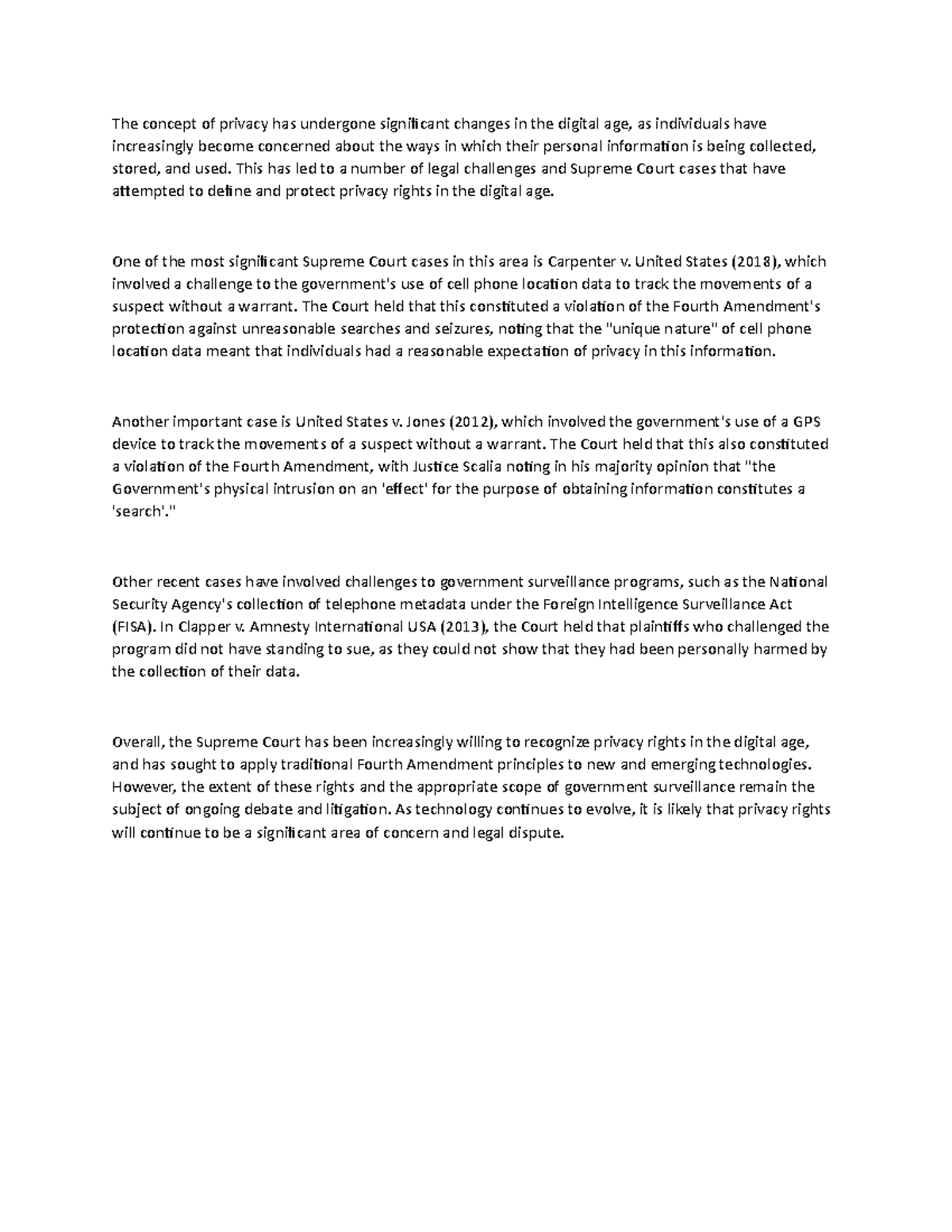 The Evolution of Privacy Rights in the Digital Age - An Analysis of ...
