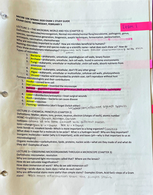Micro lecture 1-2 with quiz - MICRB 106 - Studocu