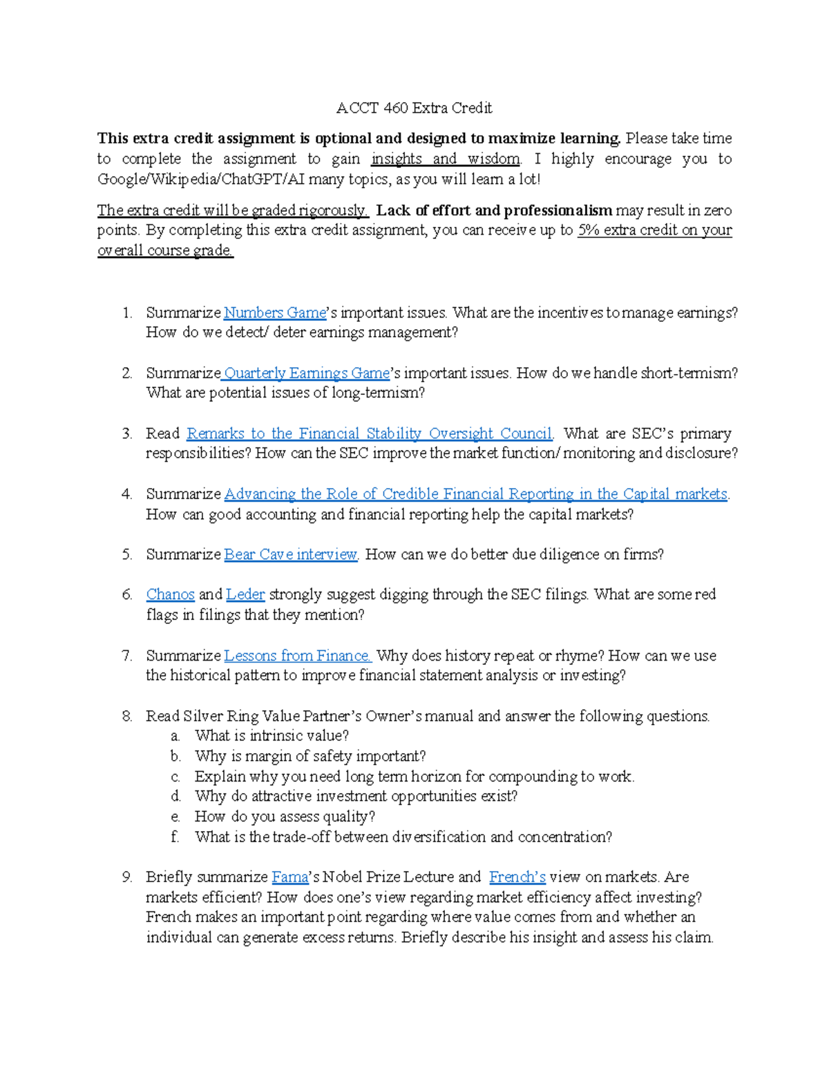 20240502 Extra Credit - ACCT 460 Extra Credit This extra credit ...