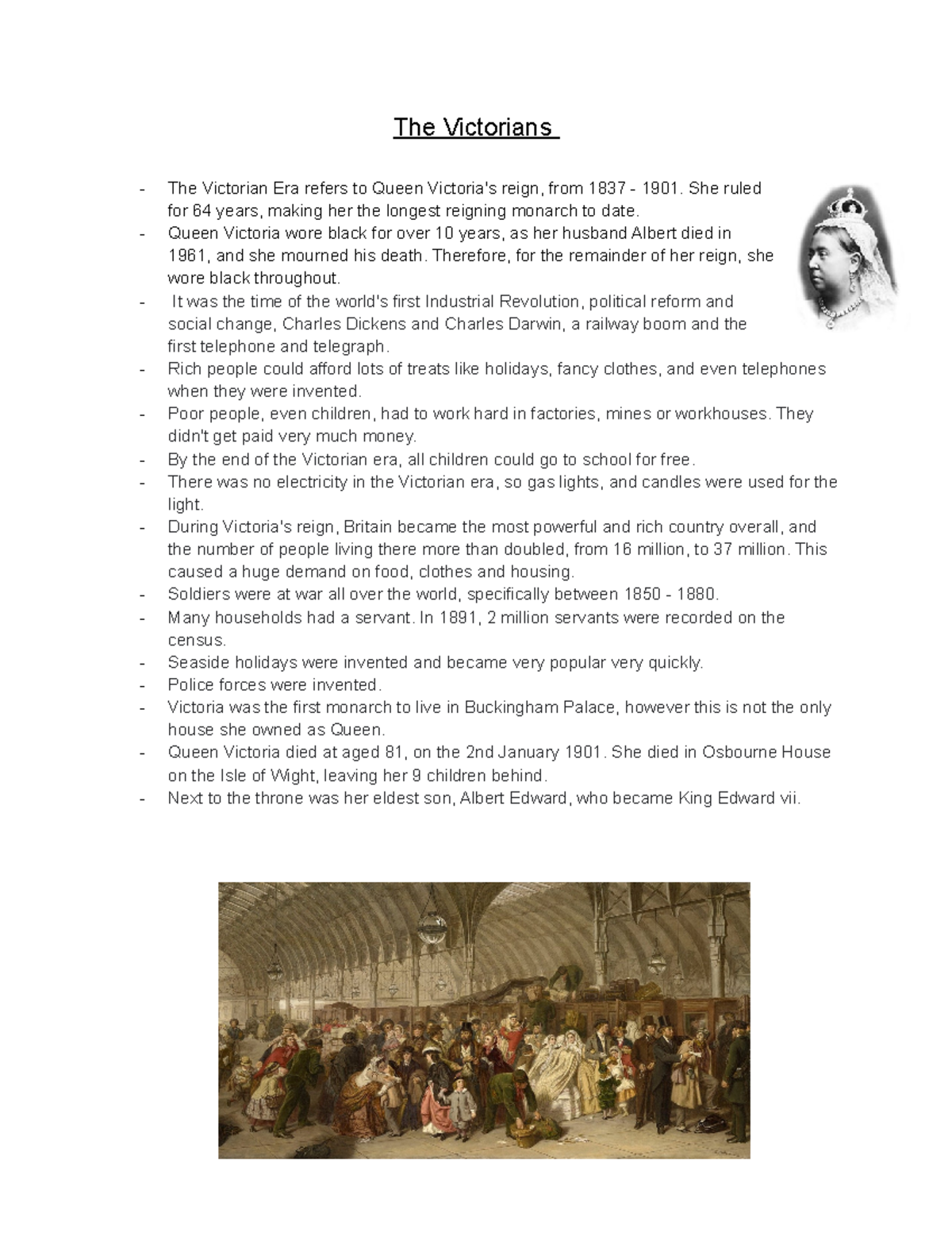 The Victorians - The Victorians The Victorian Era refers to Queen ...