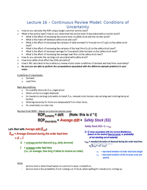 Lecture 11 - Performance Metrics - Lecture 11 – Performance Metrics The Importance of ...