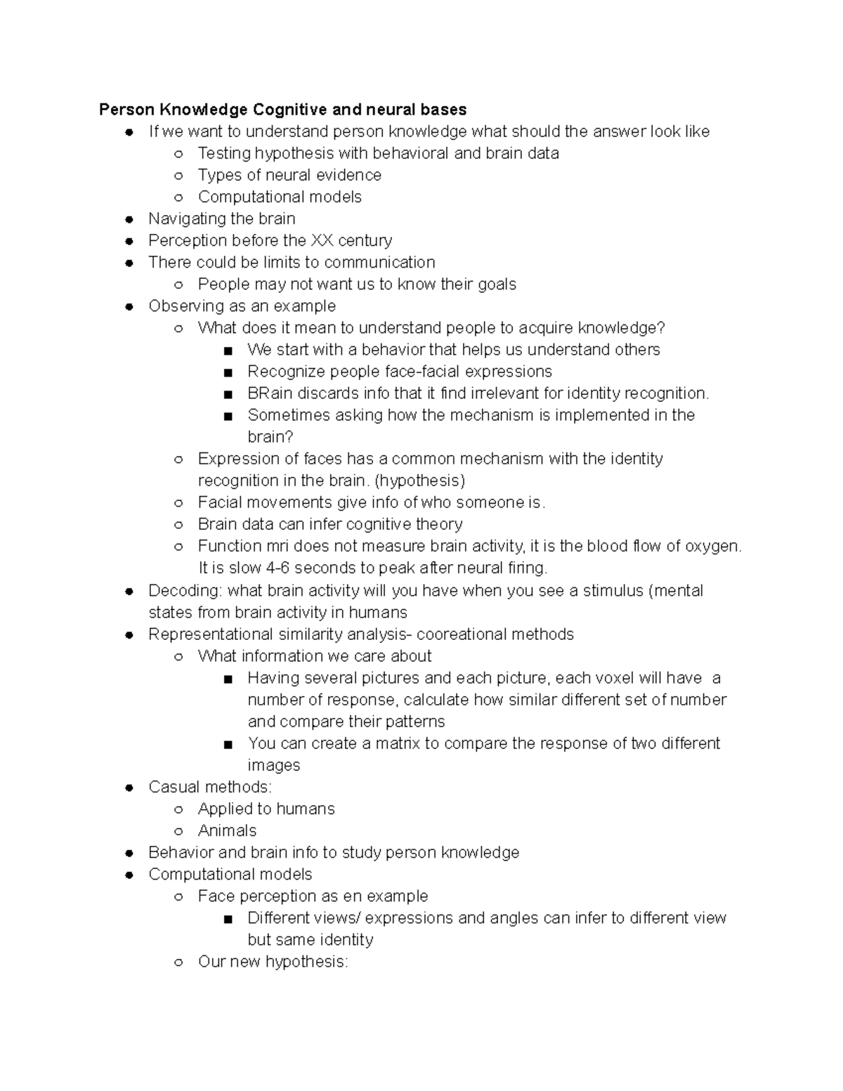 Cognitive And Neural Bases Person Knowledge Person Knowledge Cognitive And Neural Bases If We