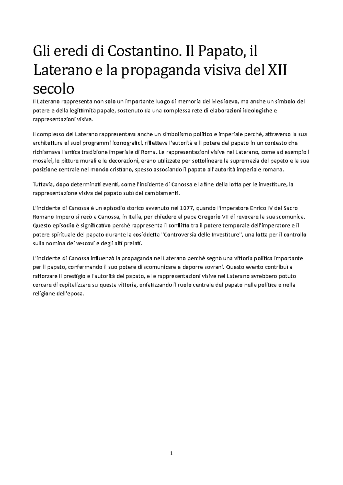 Gli eredi di Costantino - Il Papato, il Laterano e la propaganda visiva ...