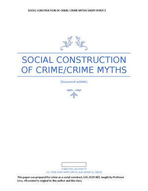 Updated 1 Organized Crime and White Collared Crime Paper 2 - 0 ...