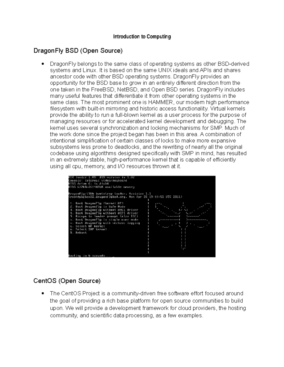 Software Lecture Notes 1 4 Introduction To Computing Dragonfly Bsd 9764