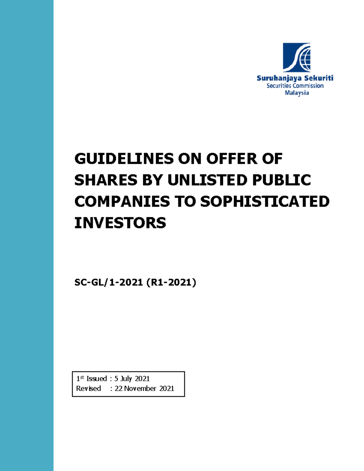 Gl Offer-of-Shares-by-UPC 2211-2021 1 - GUIDELINES ON OFFER OF SHARES ...