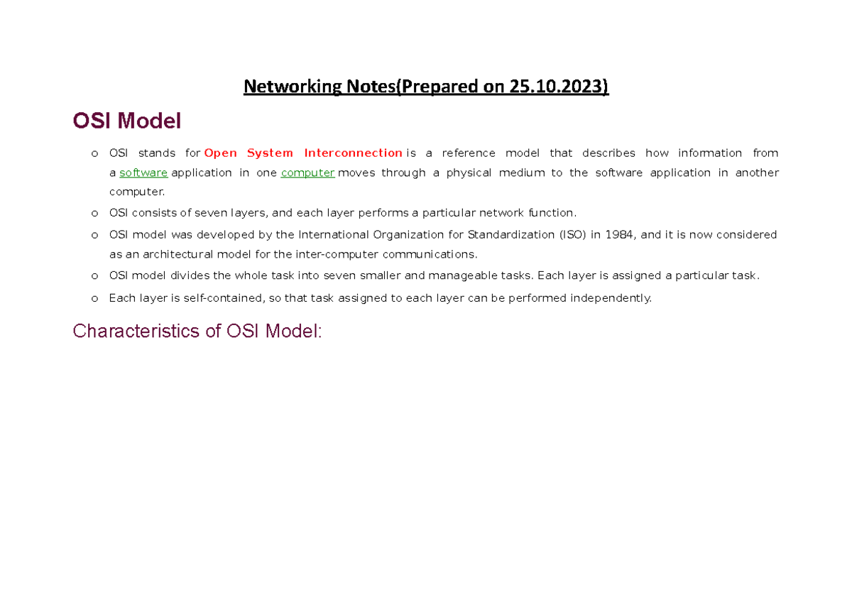 Networking notes started from 25Networking - Networking Notes(Prepared ...