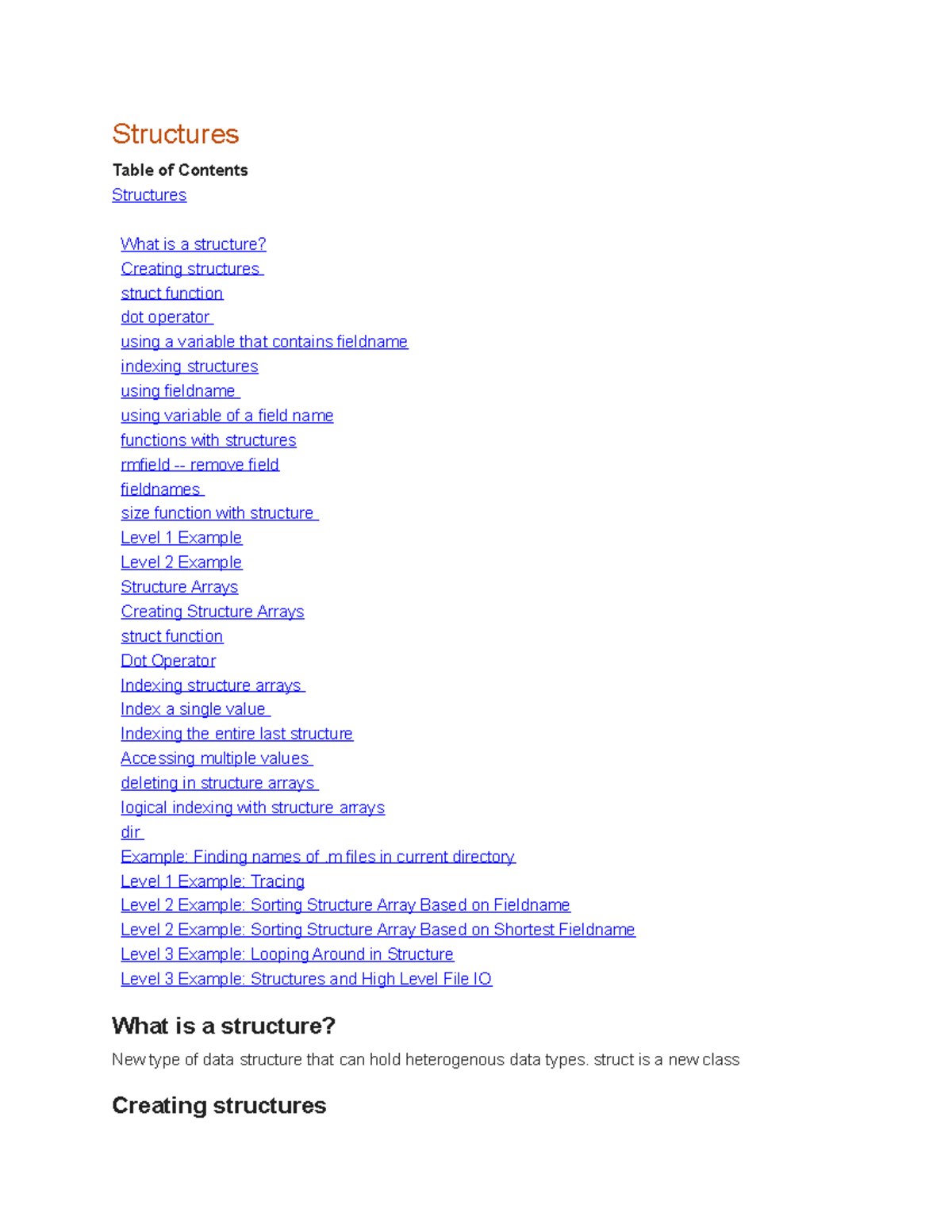 Lecture 9 notes - Structures Table of Contents Structures What is a ...