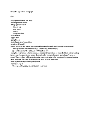 Guidelines for writing a Summary effectively - Guidelines for using IN ...