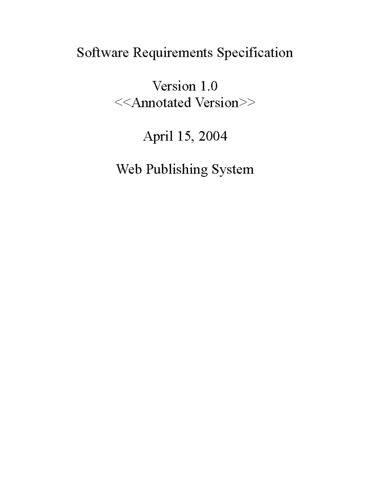 SRS Web App Creation - Software Engineering - Studocu