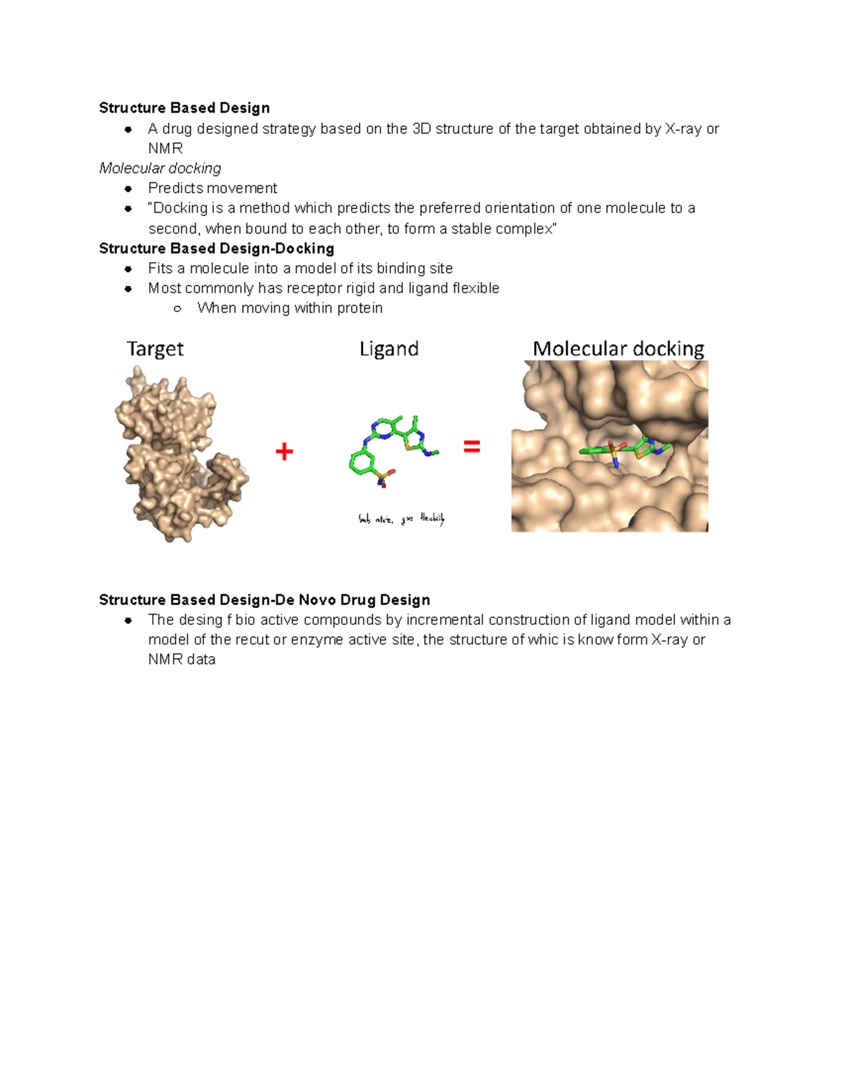 Medicinal chemistry 22 - Structure Based Design A drug designed ...