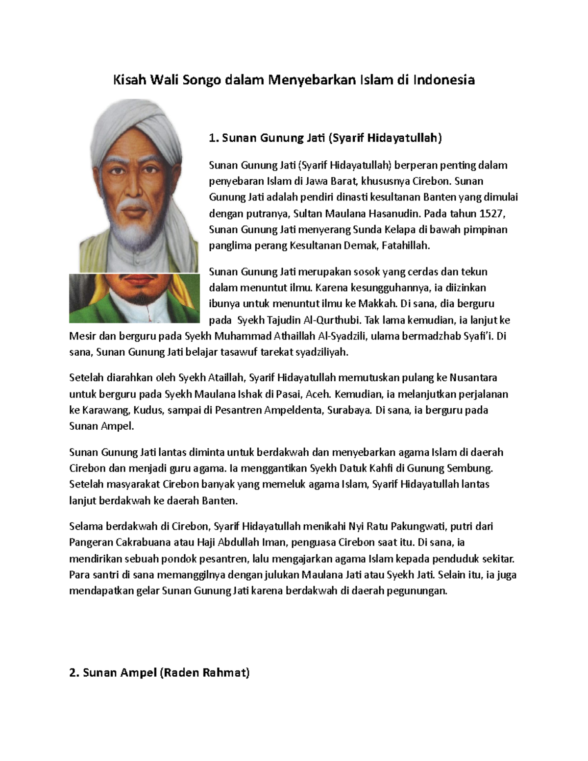 Kisah Wali Song-WPS Office - Kisah Wali Songo dalam Menyebarkan Islam ...