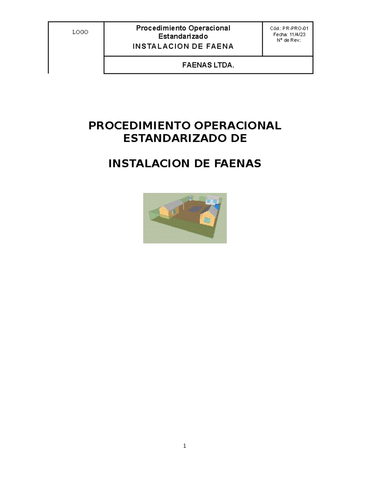 P.O.E - PROCEDIMIENTO OPERACIONAL ESTANDARIZADO - LOGO Procedimiento ...