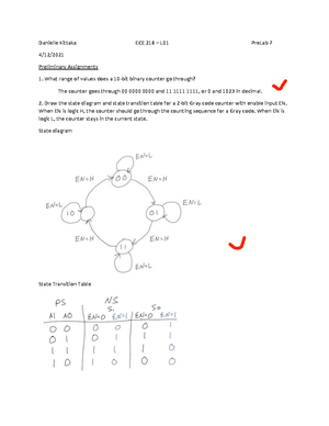 ECE 218 Pre Lab 2 Prof Borkar - Danielle Kittaka ECE 218 – L01 2/8 ...