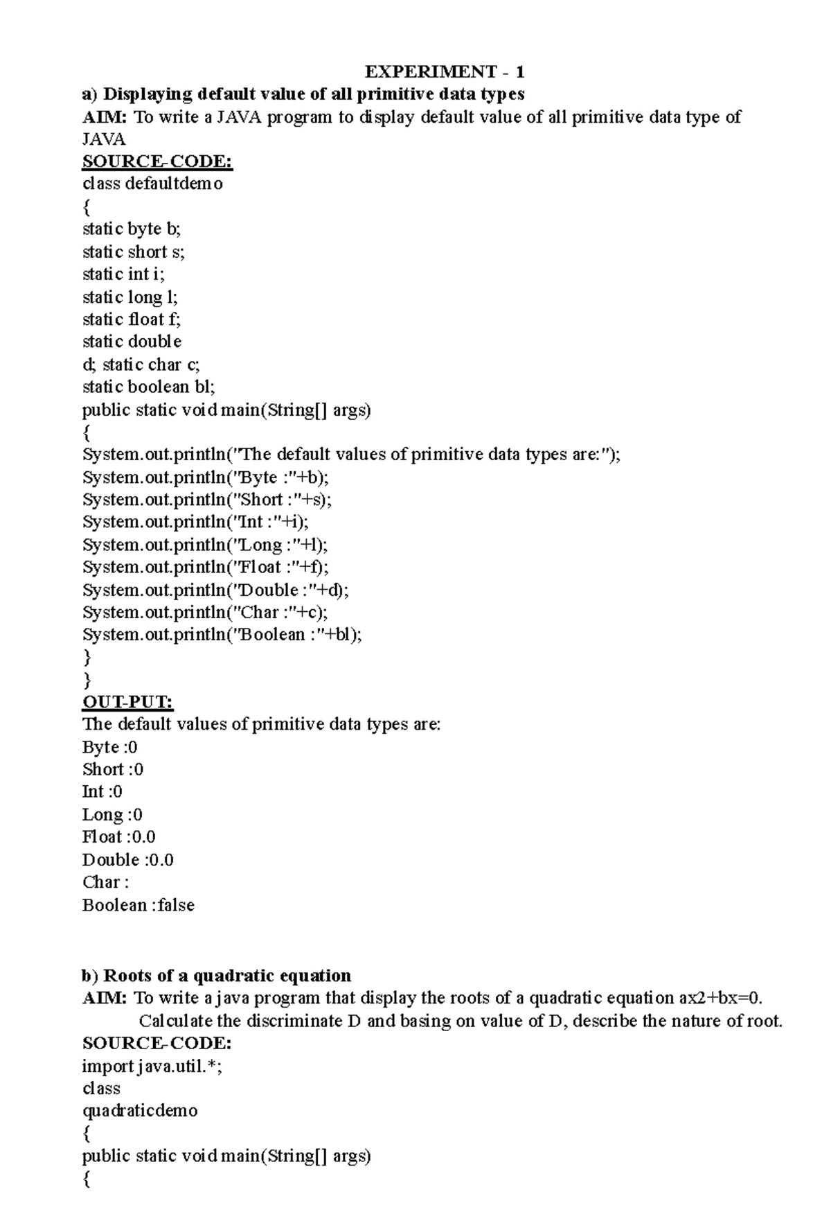 Fds important questions - Unit 1 – important topics / questions. 1)What ...