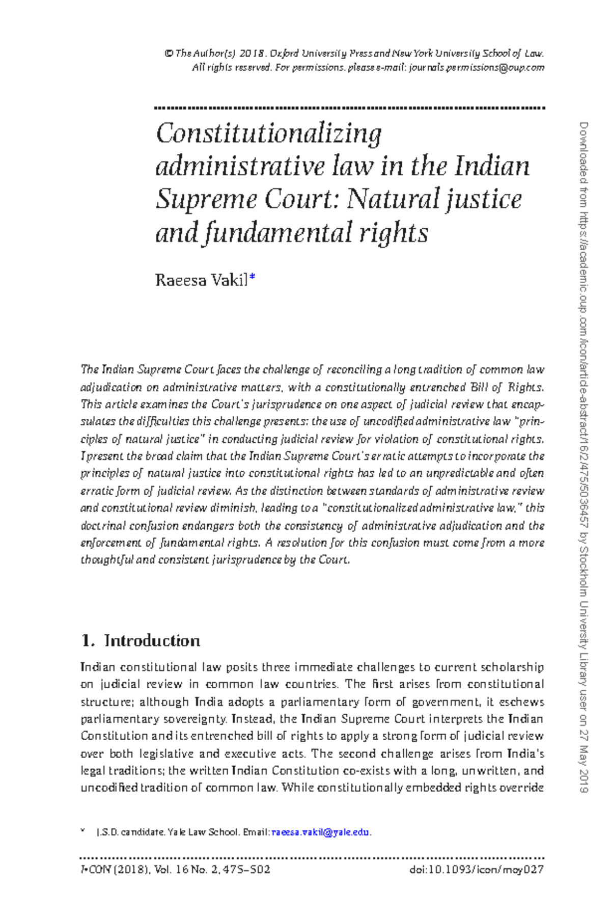 Icon moy027 - Article - I•CON (2018), Vol. 16 No. 2, 475–502 doi:10 ...