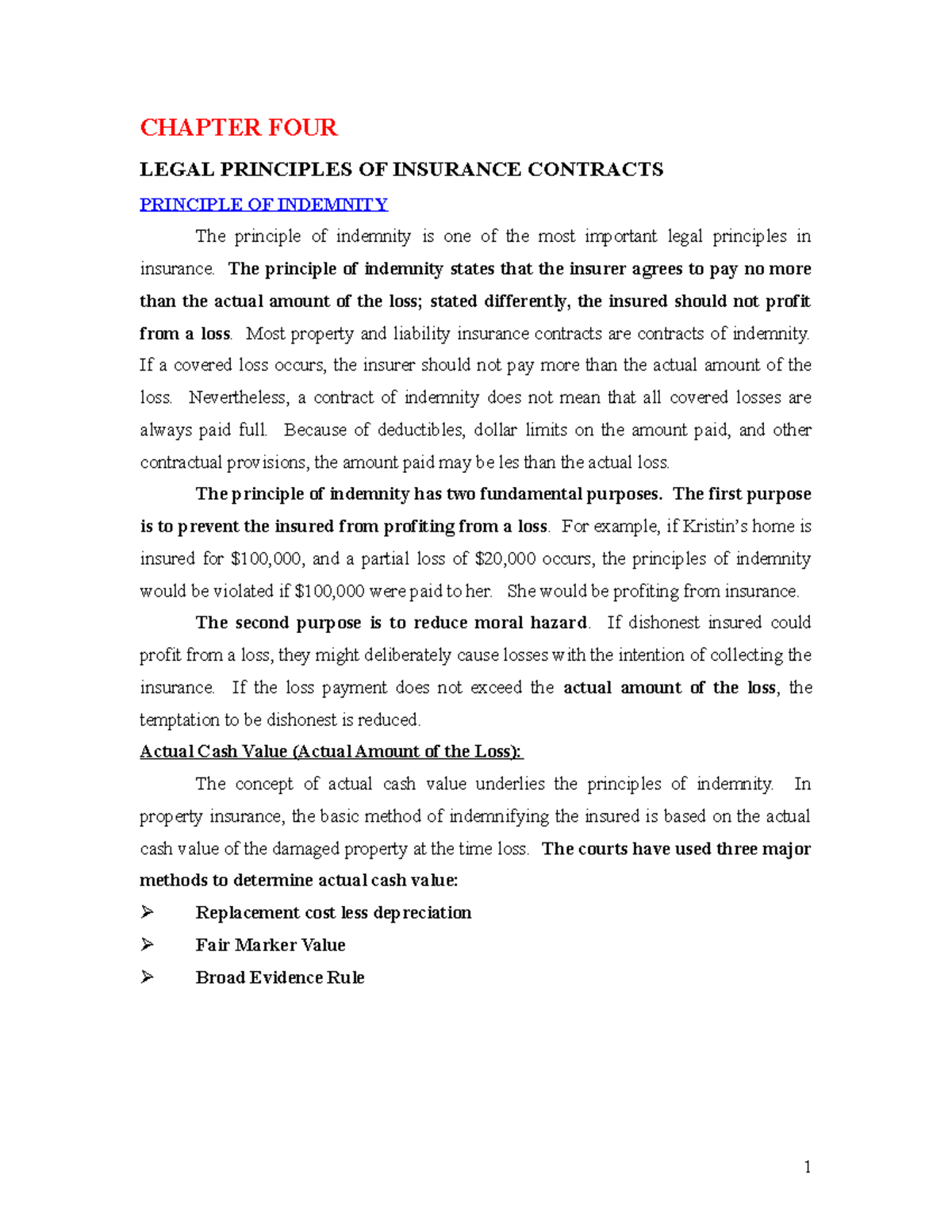 4 6012538757918493871 - CHAPTER FOUR LEGAL PRINCIPLES OF INSURANCE ...