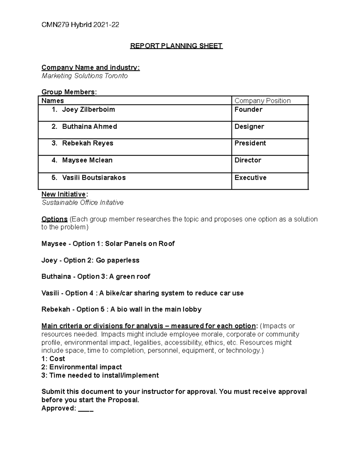 A2 + A6 Major Report Instructions + Planning Sheet Fall 2021.docx ...