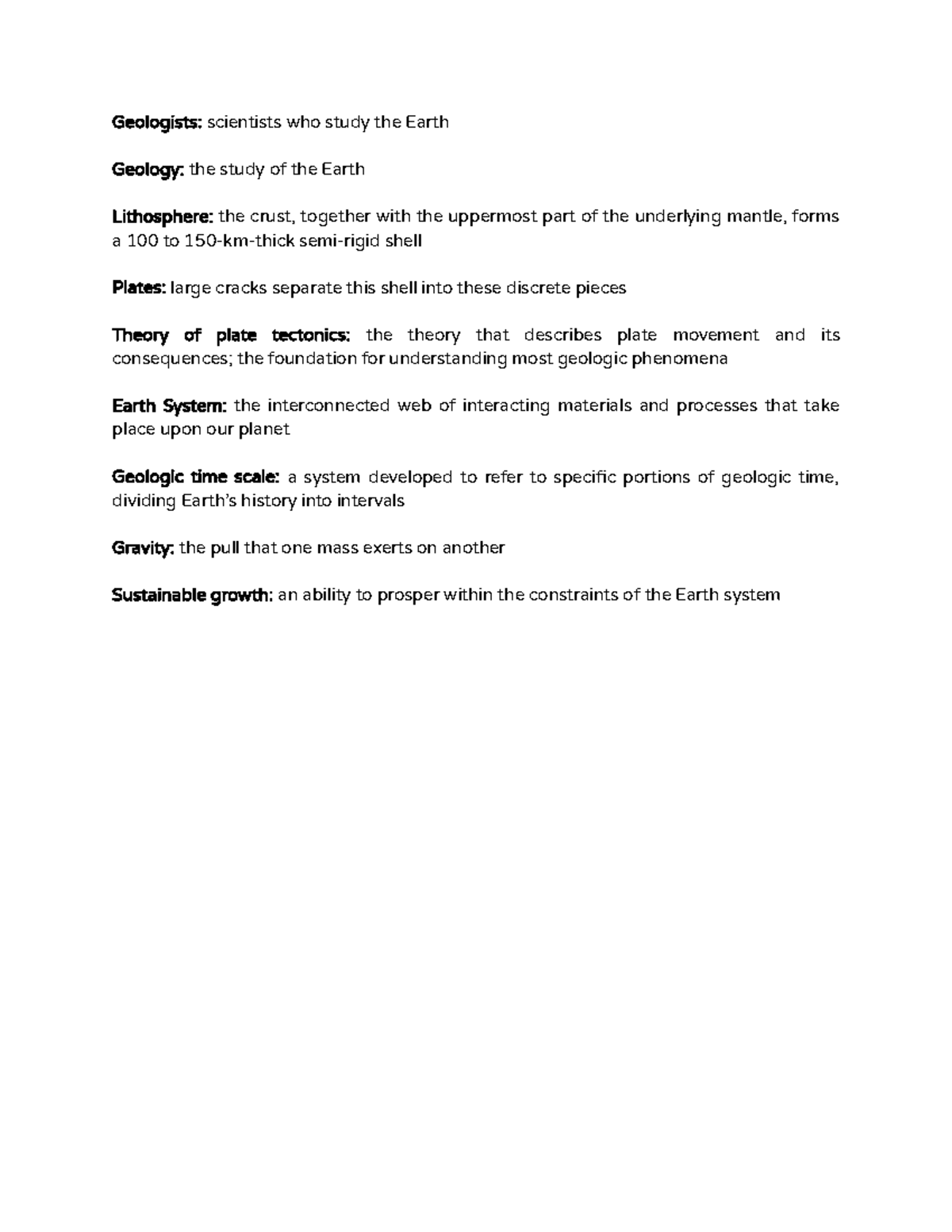 Geoscience Features - Lecture notes 24 - Geologists: scientists who ...