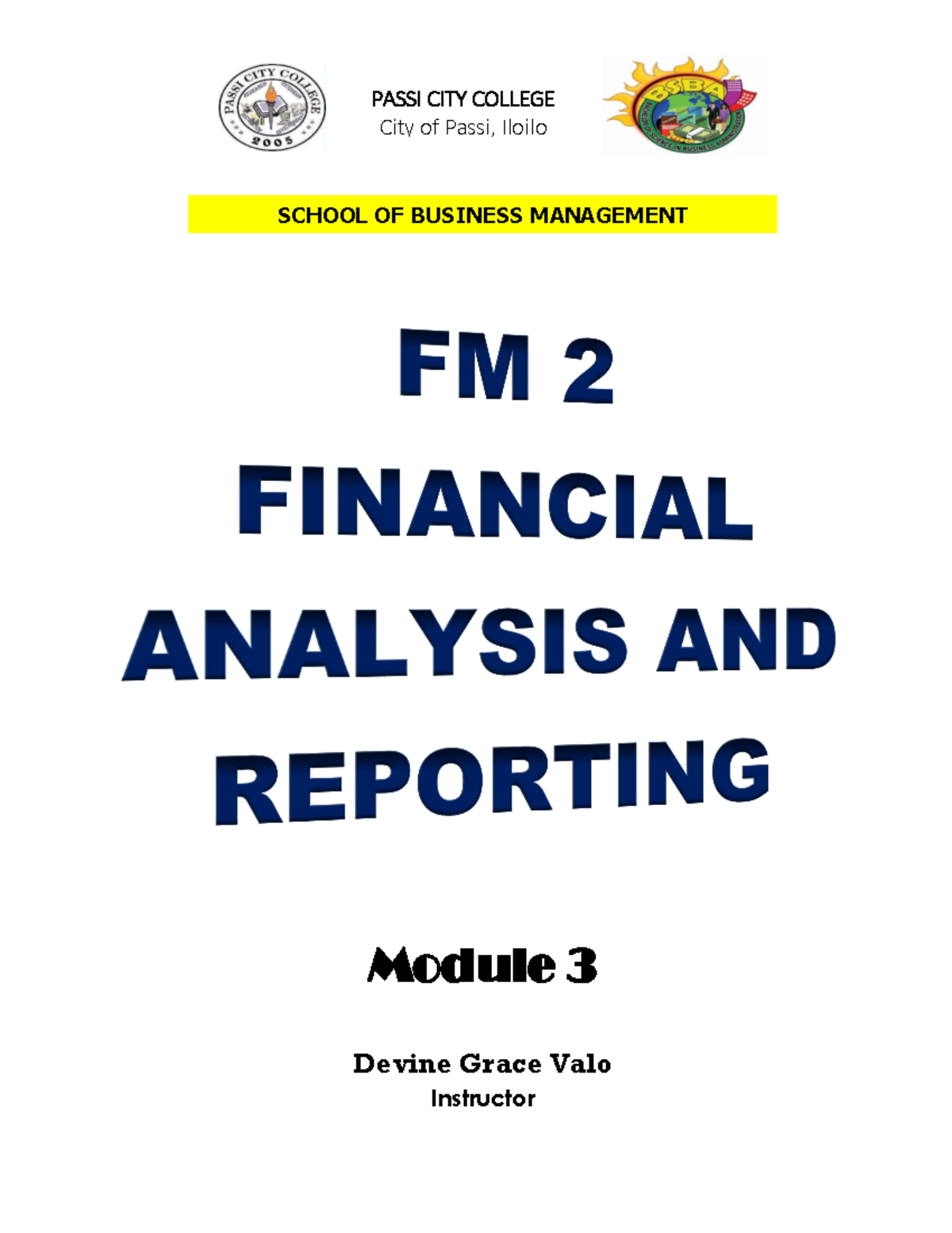 Financial Management for business administration - BS Education - Studocu