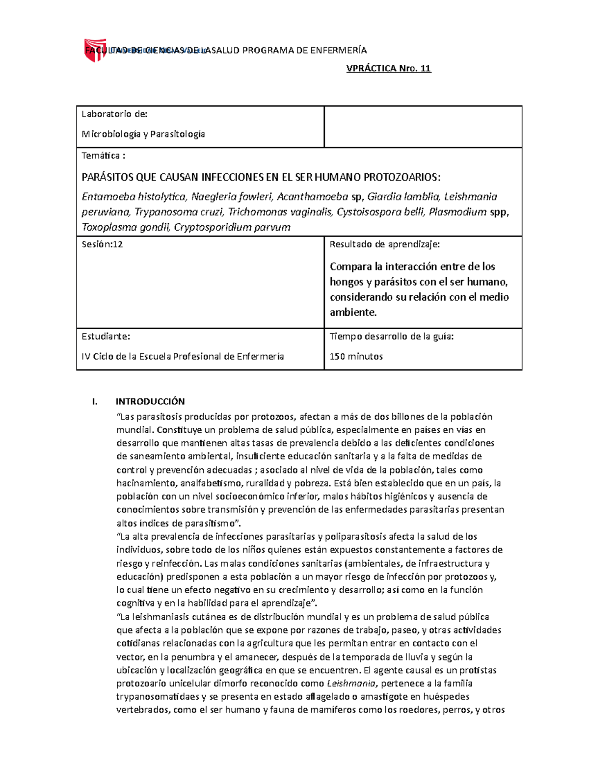 Practica -12- Micro - Guía práctica sección 12 - VPRÁCTICA Nro. 11 Laboratorio de: Microbiología ...