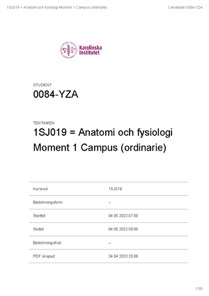 Anatomisk kursstart - Inger Skolin, Anna Wiik Karolinska Institutet ...