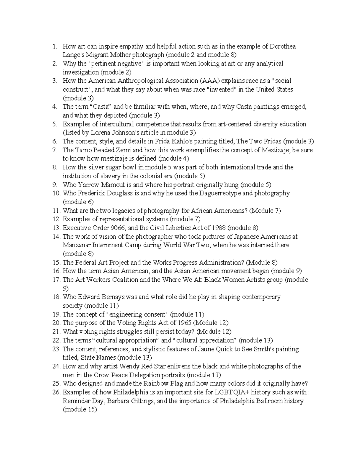 Study Guide Race Identity - How art can inspire empathy and helpful ...