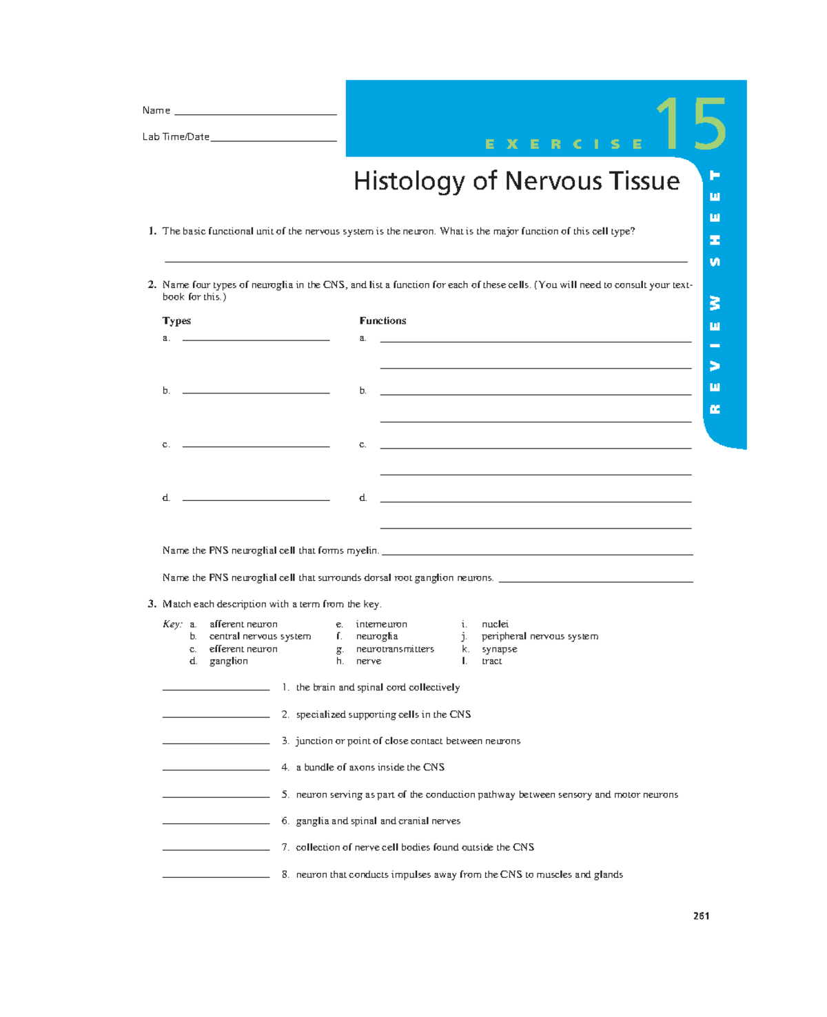 Ex 15 - Lab assignment - 261 Name ____________________________________ Lab Time/Date - Studocu
