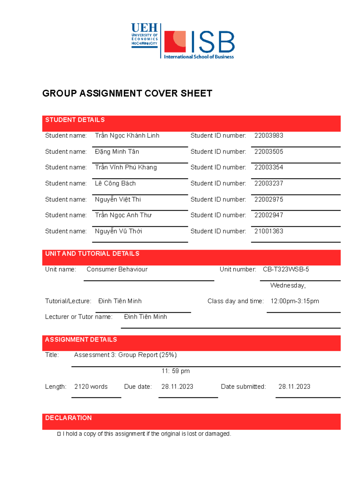 CB-T323WSB-5 Group 4 Group Report - GROUP ASSIGNMENT COVER SHEET ...